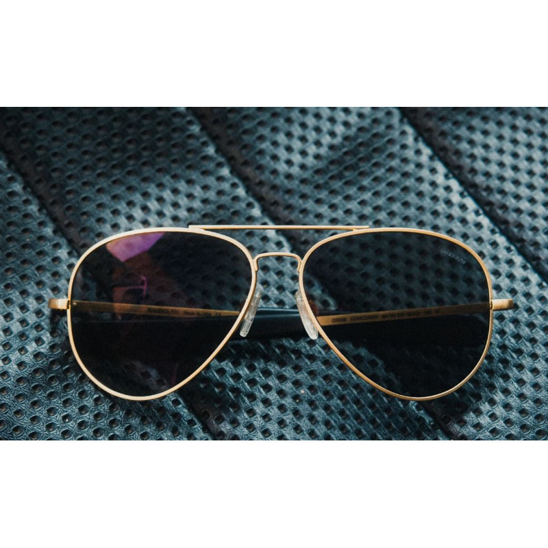 Randolph Concorde CR337 57MM 23K SATIN GOLD ZEISS LIGHTPRO POLARIZED ...